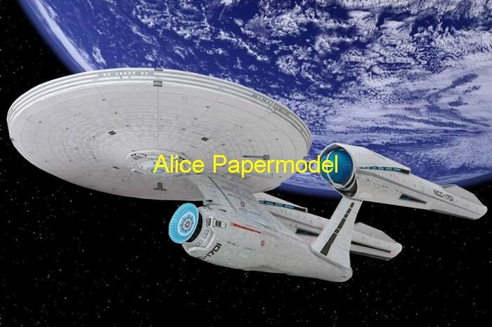 Купить Алиса papermodel] длиной 40 см startrek кораблей uss enterprise ...